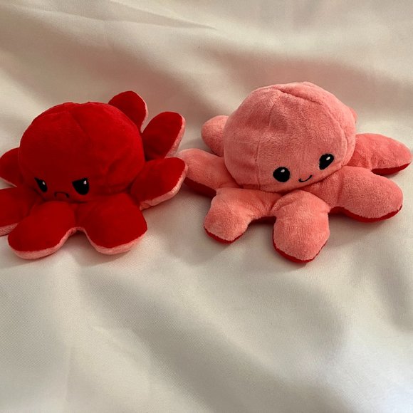 Toys | Reversible Plush Octopus Double Sided Flip Octopus Show Your ...